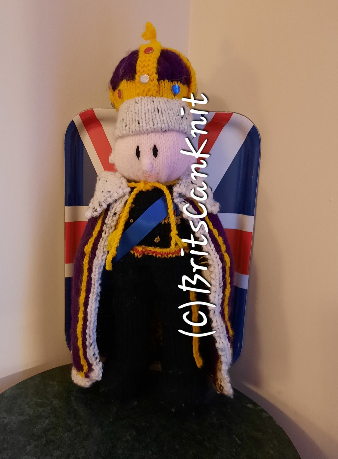 CORONATION SOUVENIR PATTERN - King Charles Commemorative Doll Knitting ...