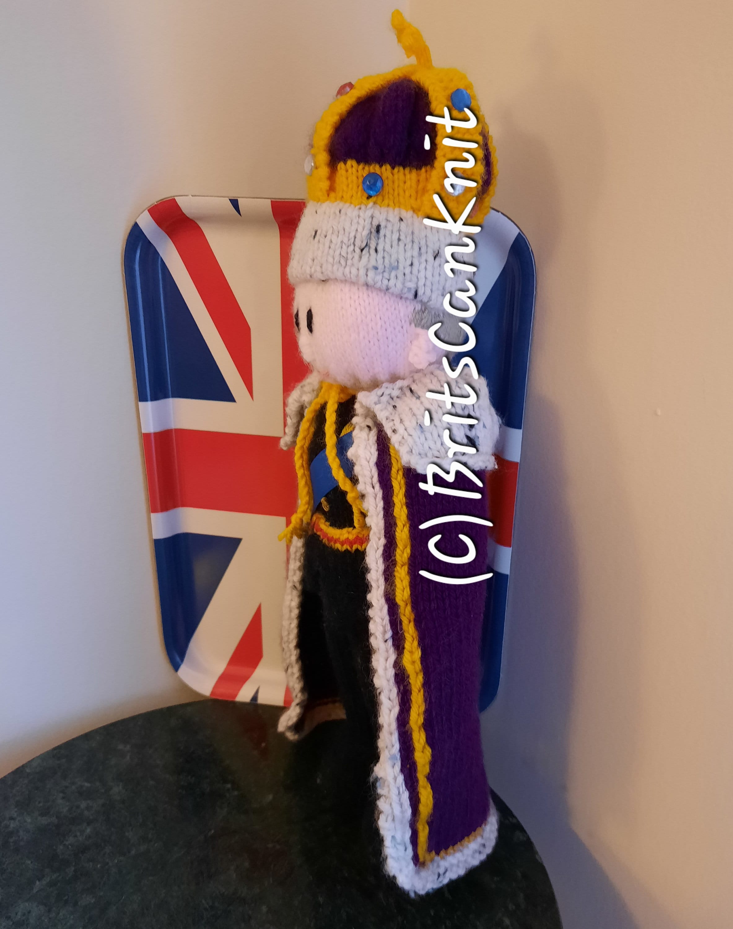 CORONATION SOUVENIR PATTERN - King Charles Commemorative Doll Knitting ...