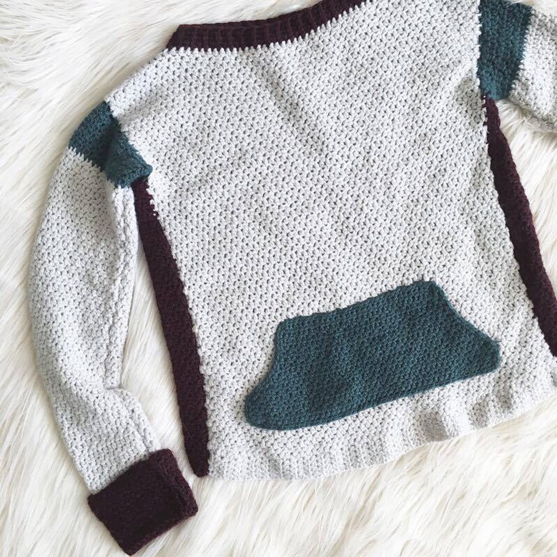 Brixton Sweater Crochet Pattern // Intermediate // Written Tutorial ...