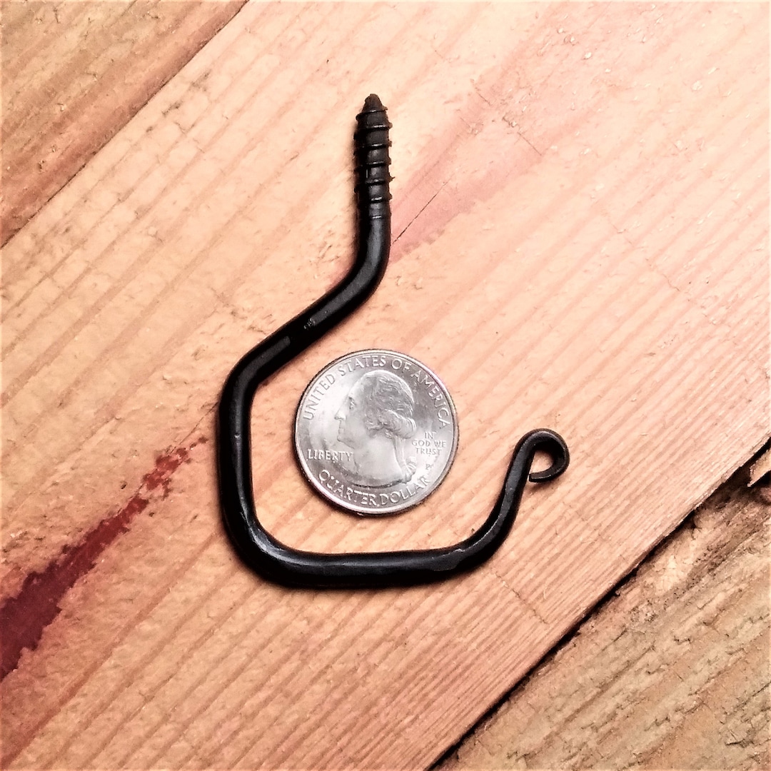 Wide Handle Cup Hook, Set of Four, 3/16 Wire X 2 3/4 Long X 2 Wide, Mug ...