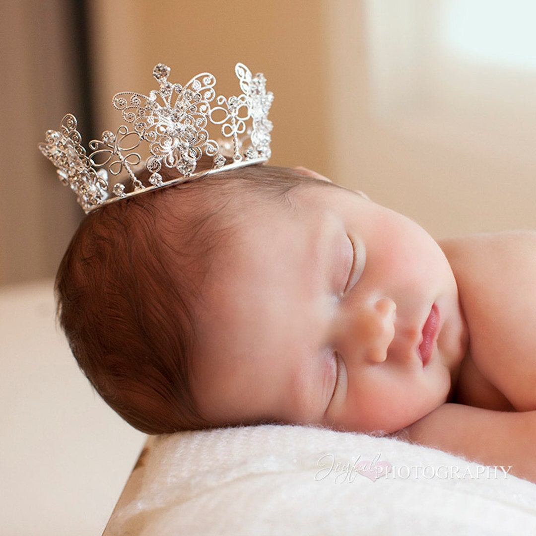 Butterfly Crown Baby Girl Crown Newborn Crown Newborn Tiara - Etsy