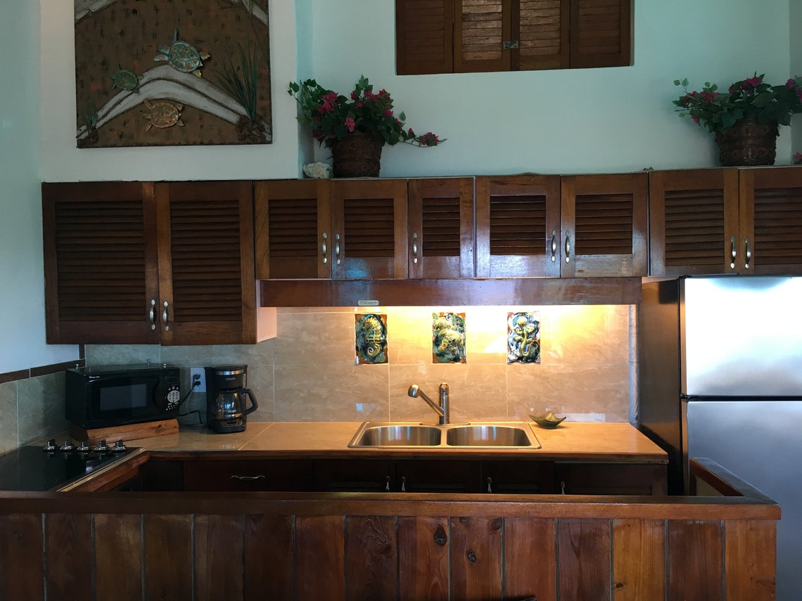 Ceramic Mermaid Wall Art Kitchen Backsplash Tile Tropical - Etsy