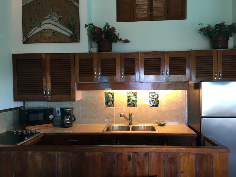 Ceramic Mermaid Wall Art, Kitchen Backsplash Tile, Tropical Mermaid ...