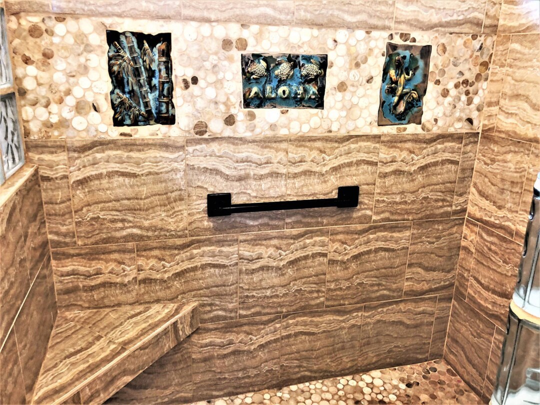 Bathroom Shower Tiles, Sea Life Art, Turtle Bathroom Tiles, Ceramic Sea ...