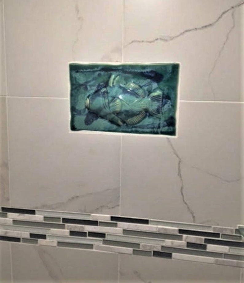 Bathroom Shower Tiles Sea Life Art Turtle Bathroom Tiles - Etsy