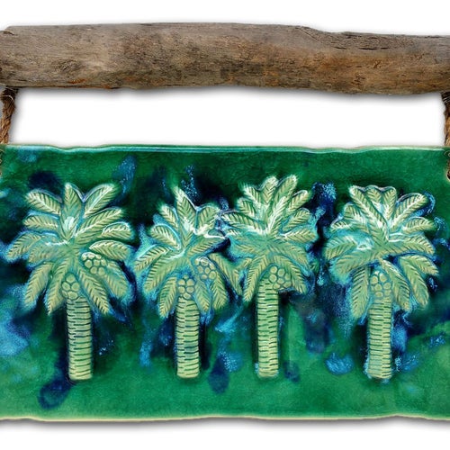 Palm Tree Wall Art Kitchen Backsplash Tile Bathroom Shower - Etsy