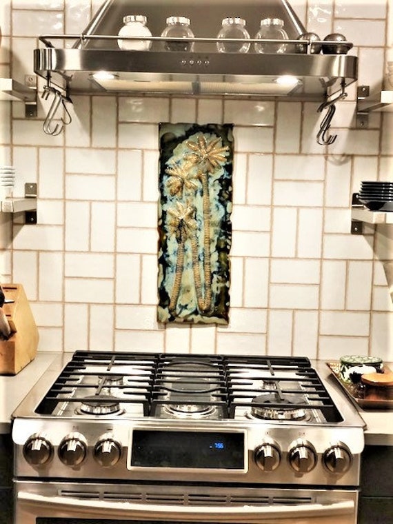 Palm Tree Wall Art Kitchen Backsplash Tile Bathroom Shower | Etsy