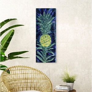 Ceramic Pineapple Wall Art, Kitchen Backsplash Tile, Tropical Pineapple ...