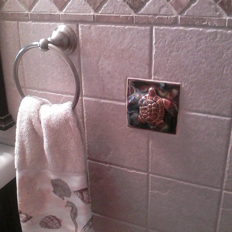 Turtle Shower Tile - Etsy