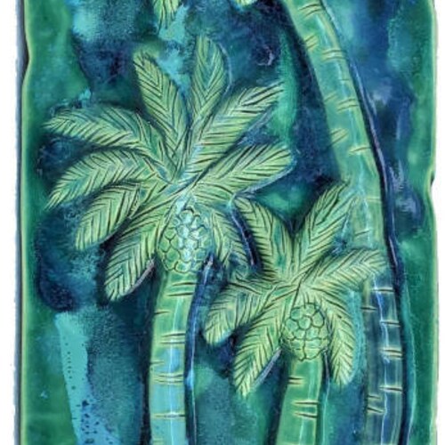 Palm Tree Wall Art Kitchen Backsplash Tile Bathroom Shower - Etsy