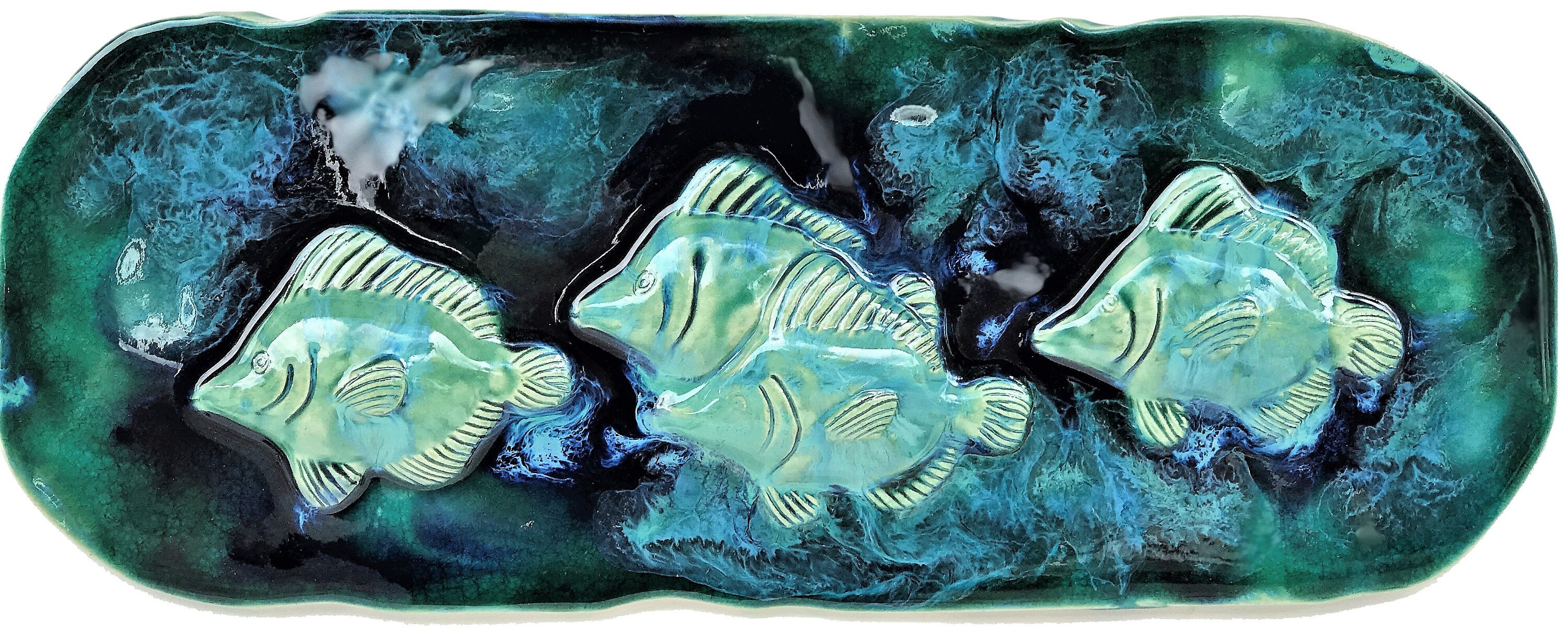 Ceramic Rooster Wall Art, Kitchen Backsplash Tile, Tropical Rooster ...