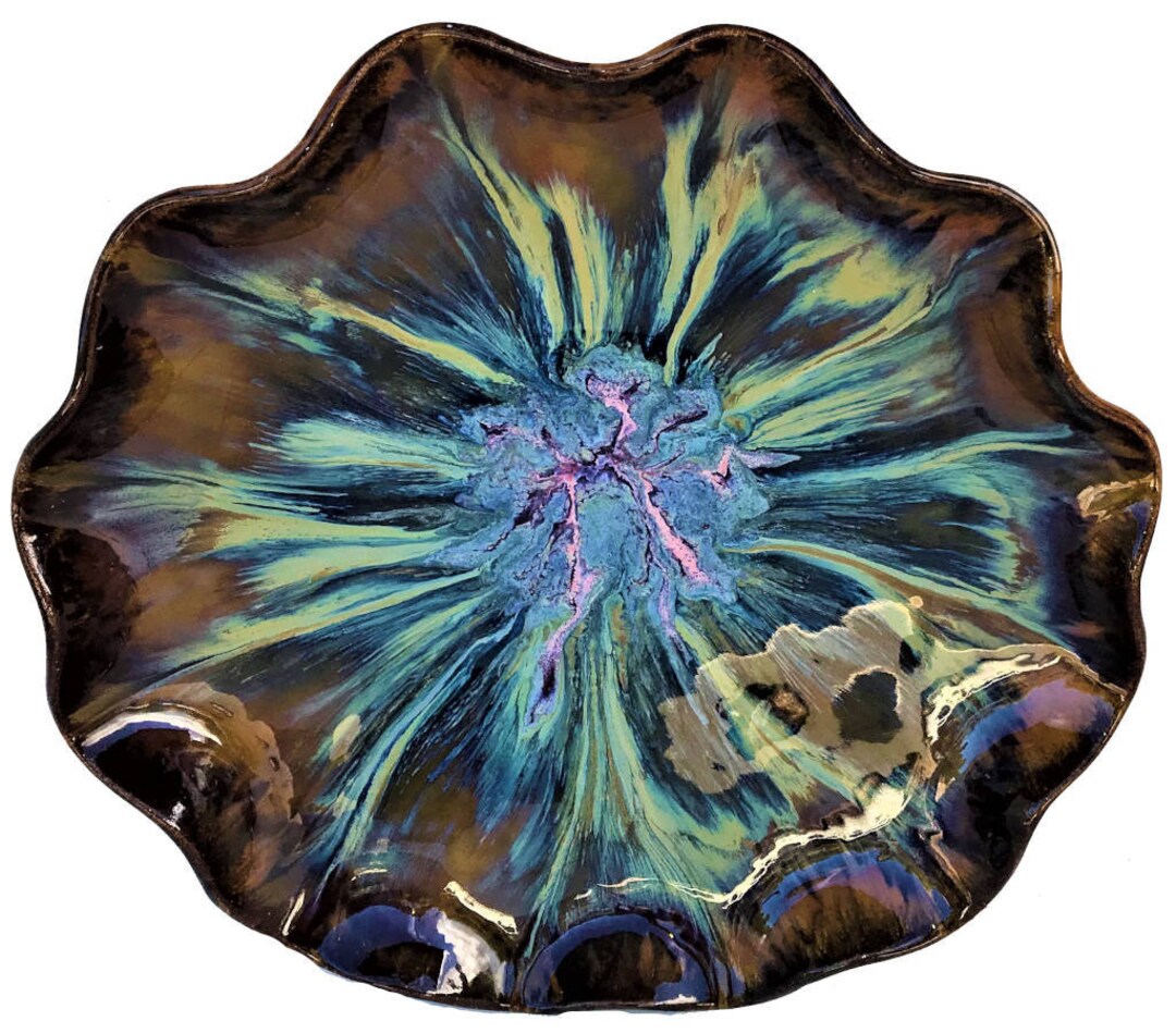 Ceramic Wall Plaque, Ceramic Wall Art, Ceramic Platter, Serving Platter ...