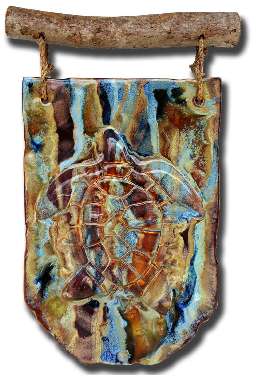 Turtle Wall Hanging, Turtle Gifts, Costal Home Decor, Beach House Wall ...