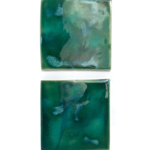 Handmade Green Tile Ceramic 6x6 Wall Tile Bathroom Shower - Etsy