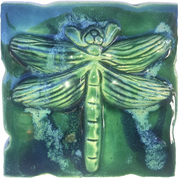 Dragonfly Tile - Etsy