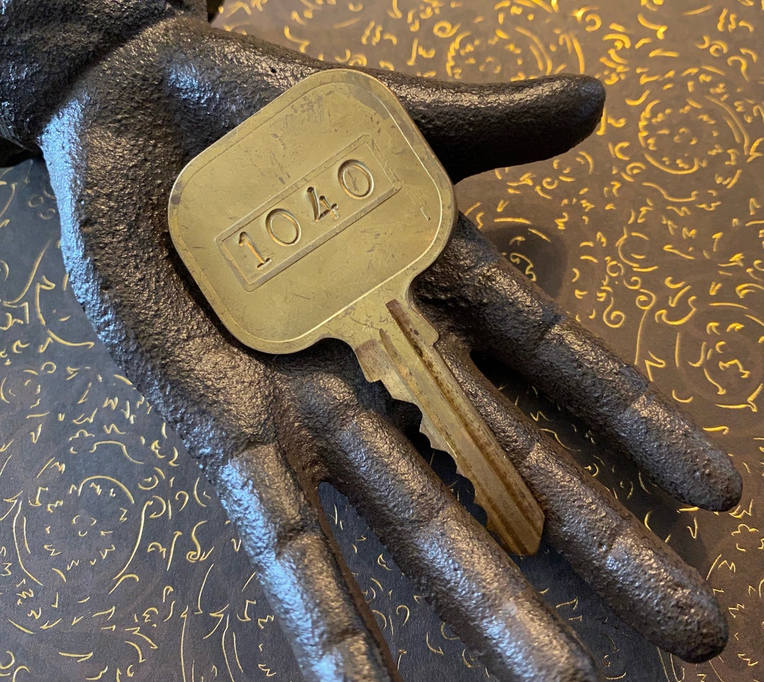 Solid Brass Vintage Hotel Key - Skeleton House Trunk Chest Key ...