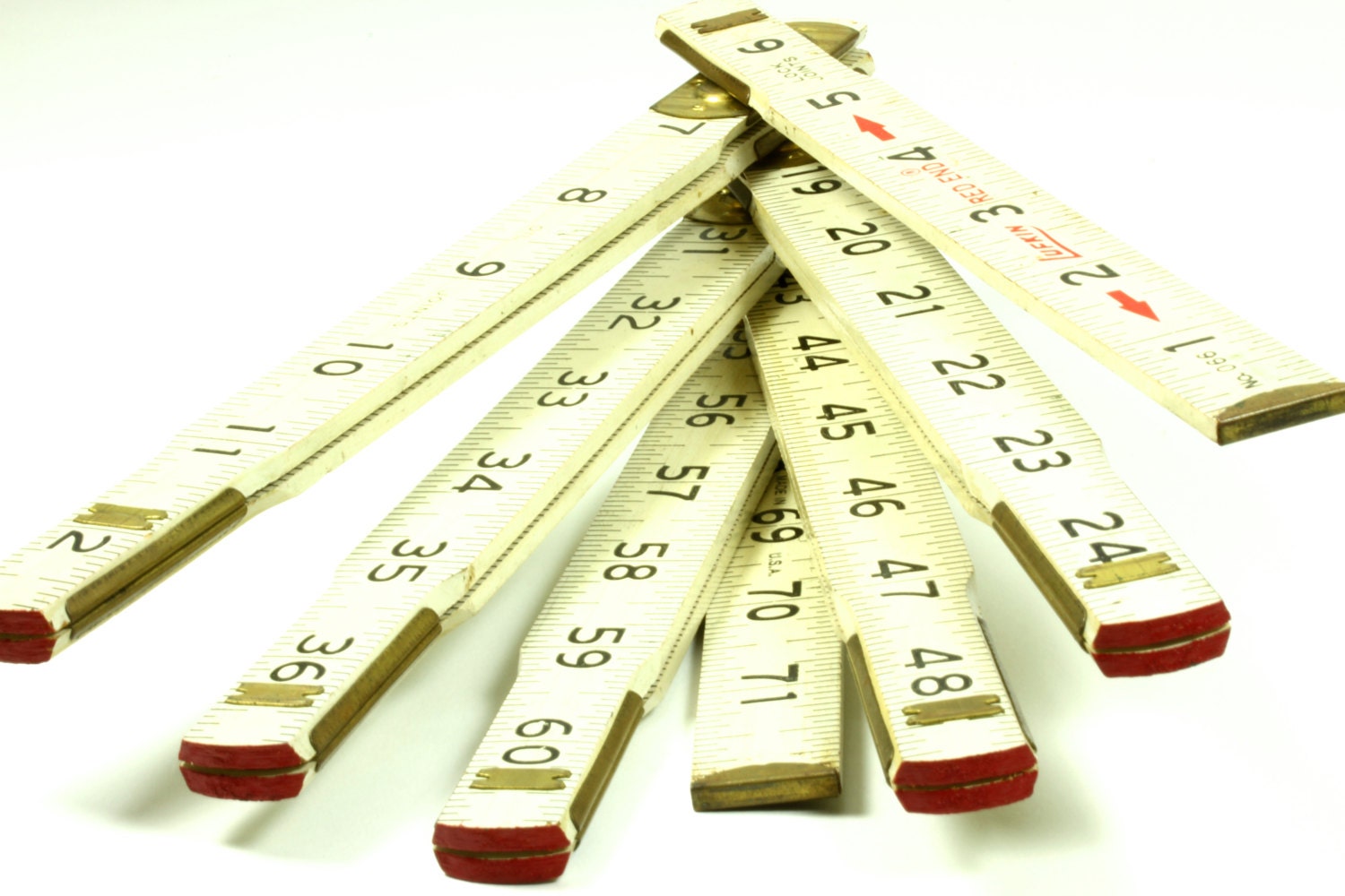 Lufkin Zig Zag Red End Vintage Folding Carpenter's Ruler - Etsy