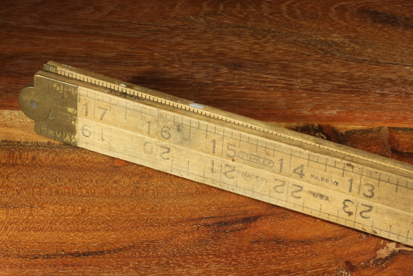 Stanley Oak Folding Carpenter's Ruler Vintage Folding - Etsy