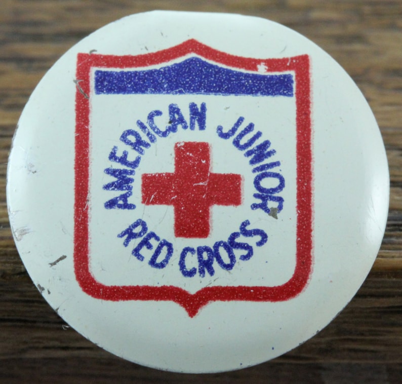 Vintage American Junior Red Cross Lapel Pin Service Pin - Etsy