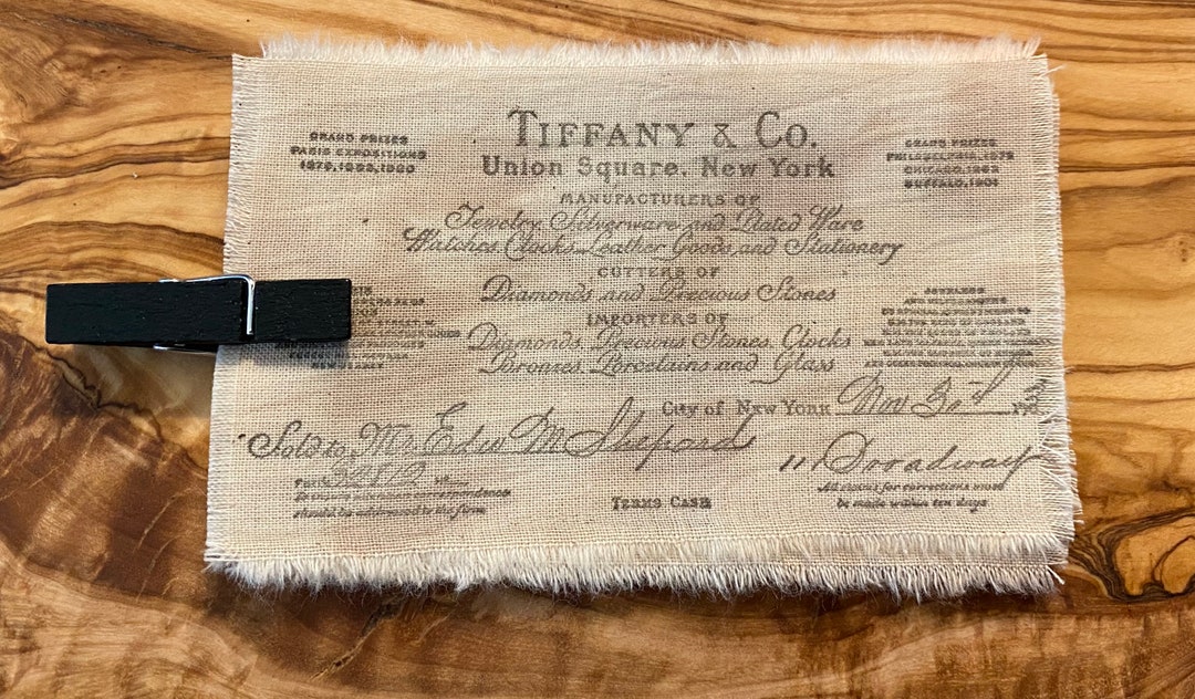 T&C Sales Receipt Samples, Muslin Tags Vintage Inspired Hand-stamped ...