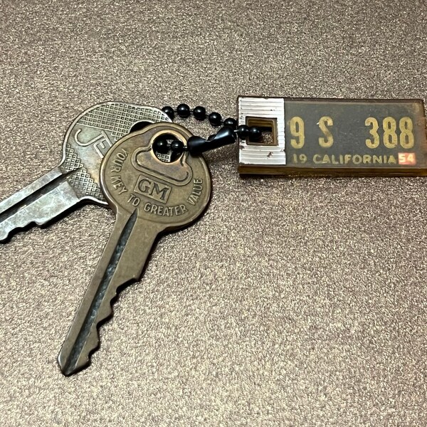 Keychain License Plate Tag - Etsy
