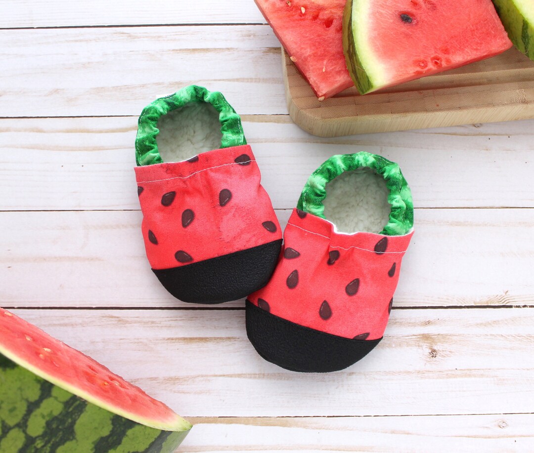 Watermelon Baby Shoes Kids Watermelon Slippers Watermelon Baby Shower ...