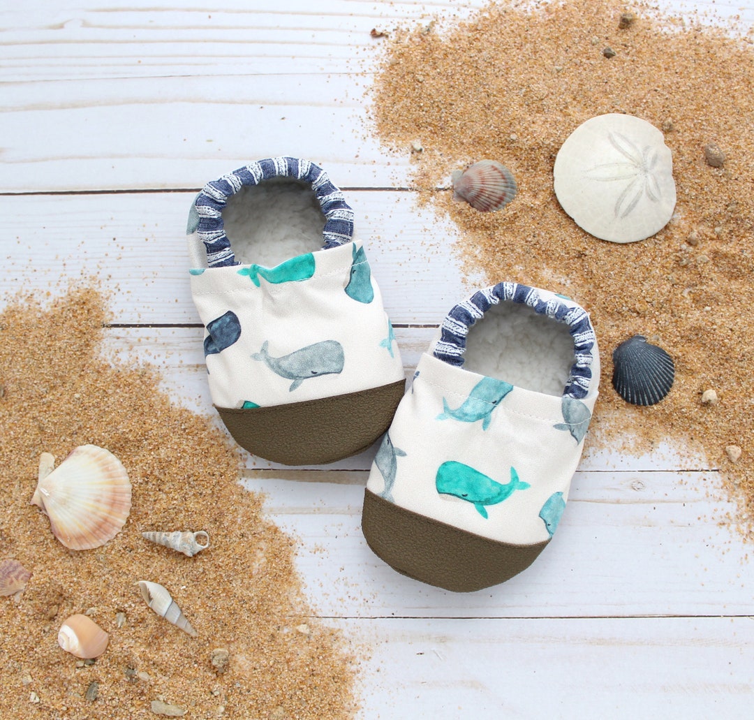 Whale Baby Shoes Whale Baby Shower Gift Whale Slippers New Baby Gift ...