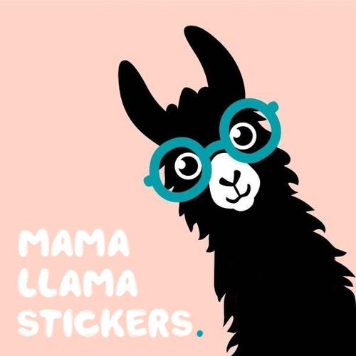 MamaLlamaStickers - Etsy