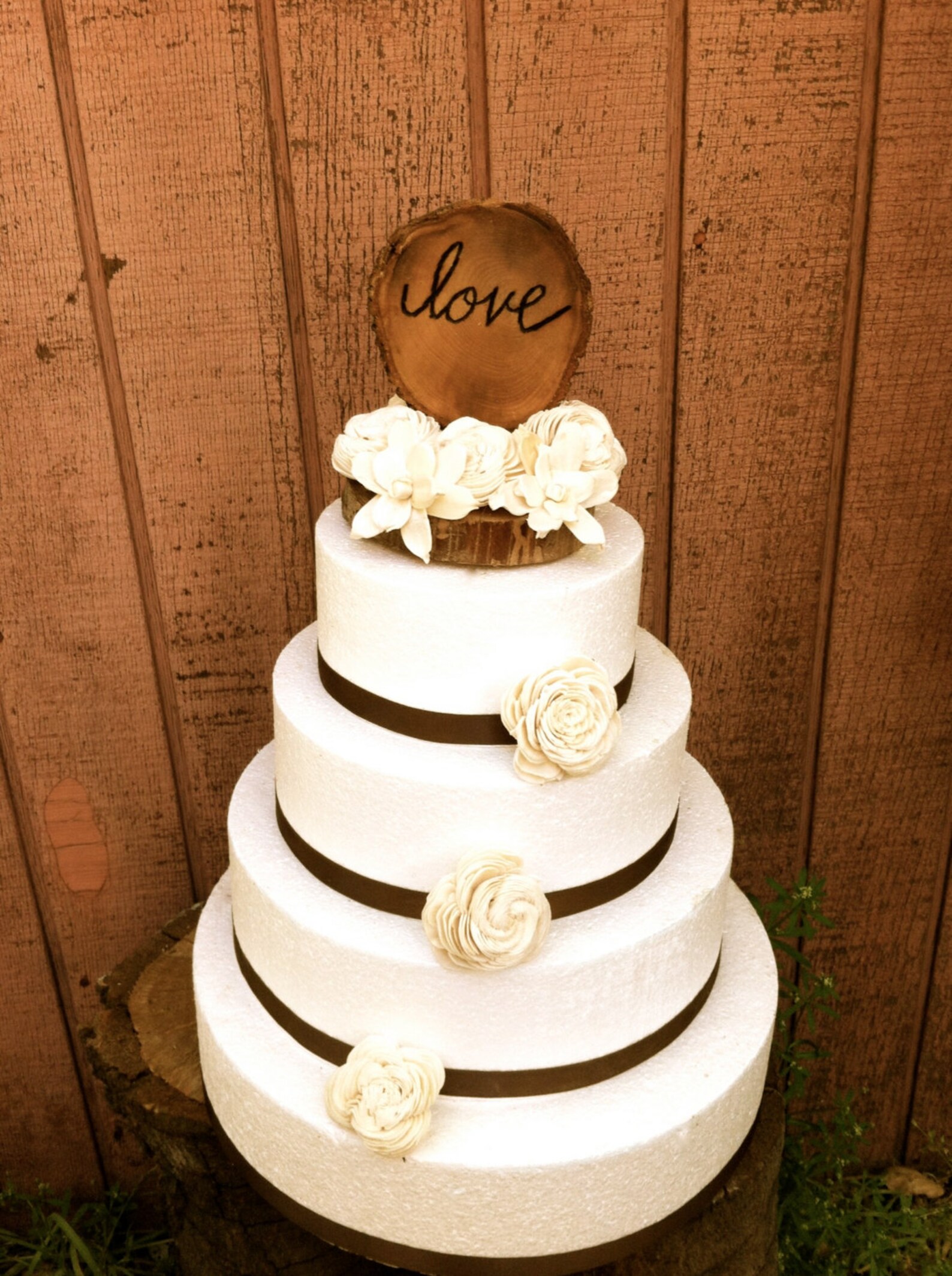 Rustic Wedding Cake Topper Wooden Cake Topper Love Wedding - Etsy