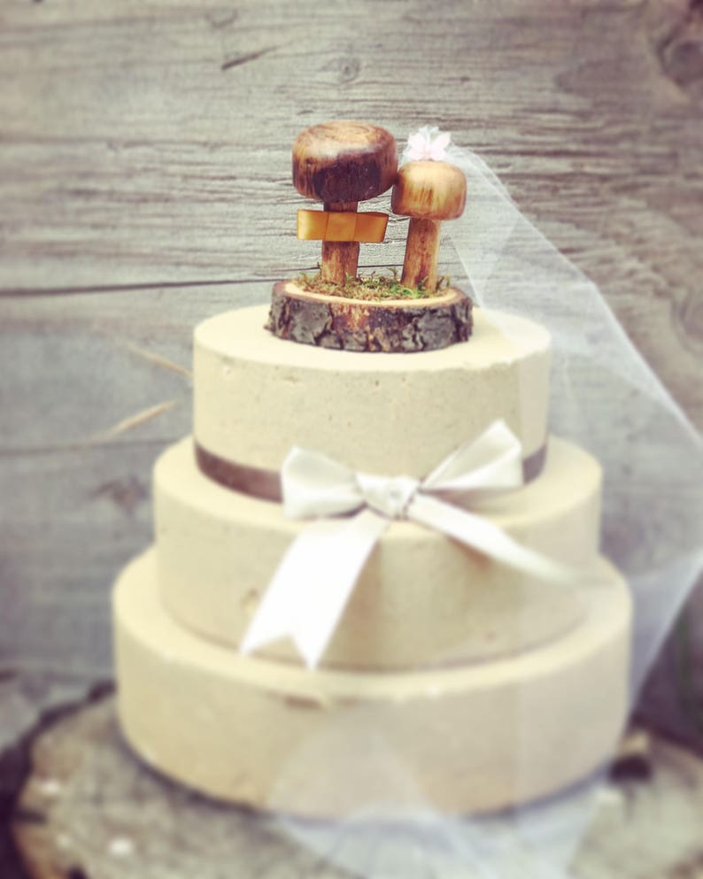 Rustic Wedding Cake Topper Wooden Wedding Cake Topper - Etsy