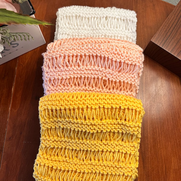 Drop Stitch Scarf - Etsy