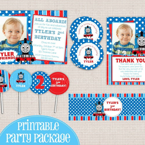 Thomas the Train Inspired Food Labels Printable INSTANT | Etsy