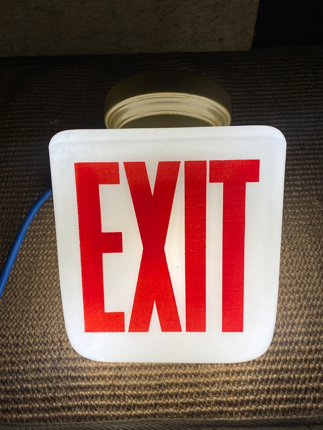 Antique Triangle EXIT Sign - Etsy