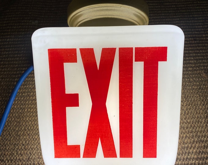 Antique Triangle EXIT Sign - Etsy