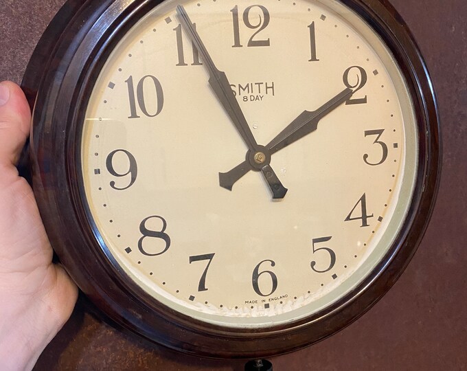 Antique Smith 8 Day Winding Clock - Etsy