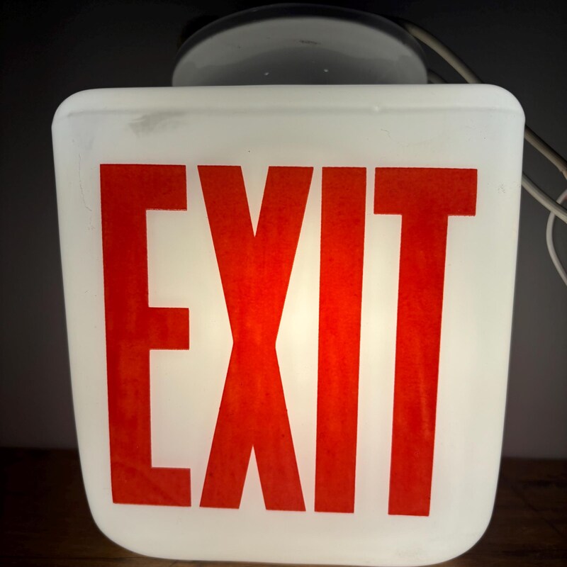 Exit Sign - Etsy UK