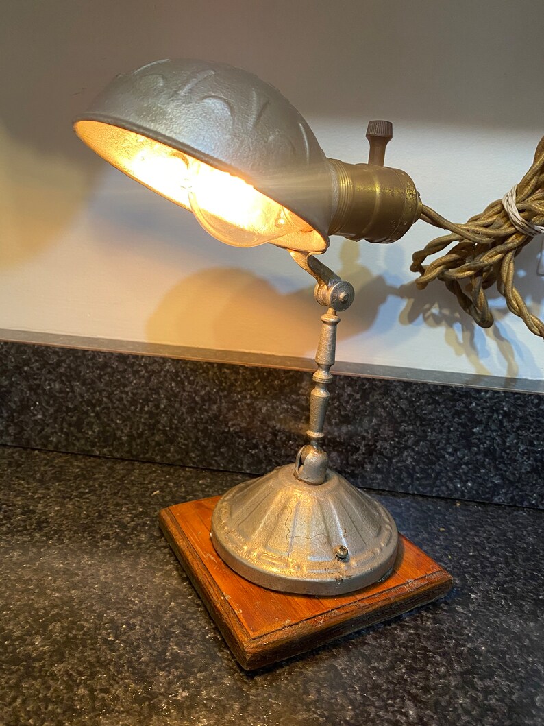 Antique Very Old Tiny Desk Lamp - Etsy