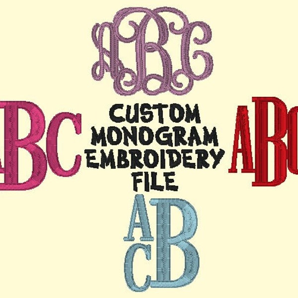 Monogram Embroidery - Etsy