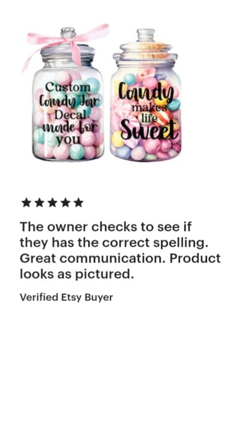 Emotional Support Candy Jar Vinyl Sticker, Funny Candy Jar Label ...