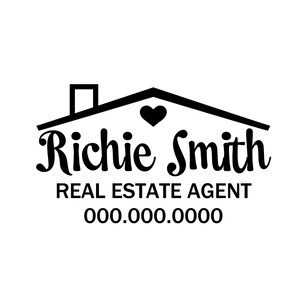 Personalized Realtor Car Decal - Real Estate Marketing Vinyl Sticker - Etsy