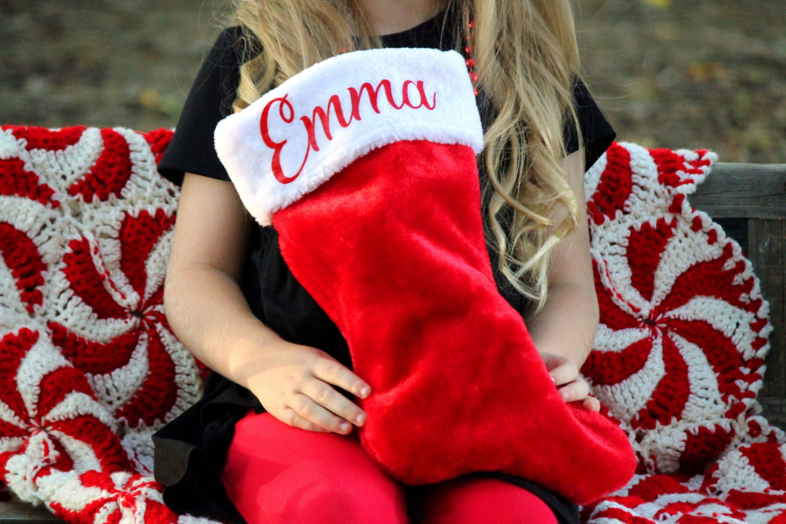 Personalized Christmas Stocking Monogram Holiday Stocking - Etsy