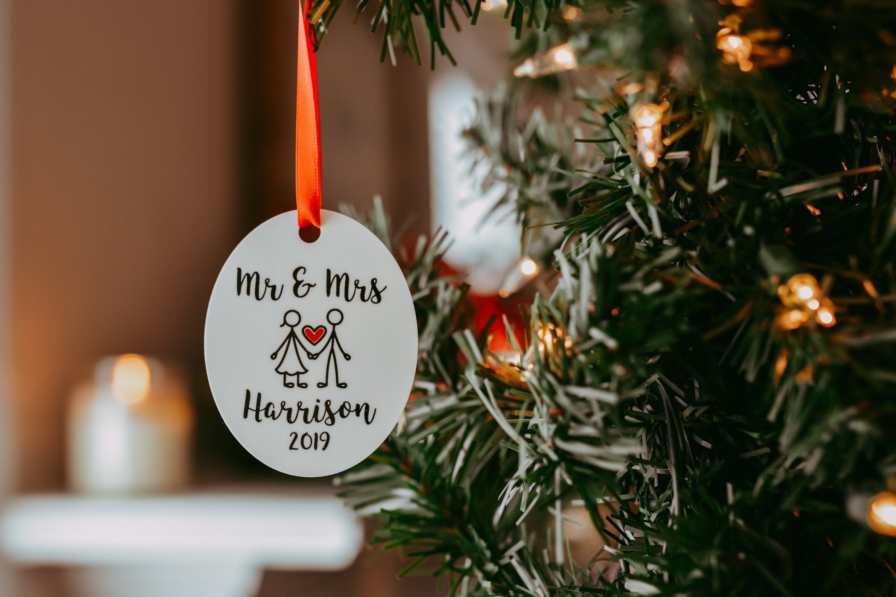 Our First Christmas as Mr and Mrs Ornament - Newlywed Gift - 2019 ...