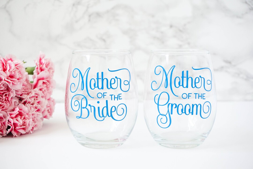 Mother of the Groom Wine Glass - Mother of the Bride Wine Glass ...