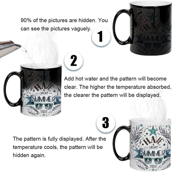 Heat Activated Coffee Mug - Etsy