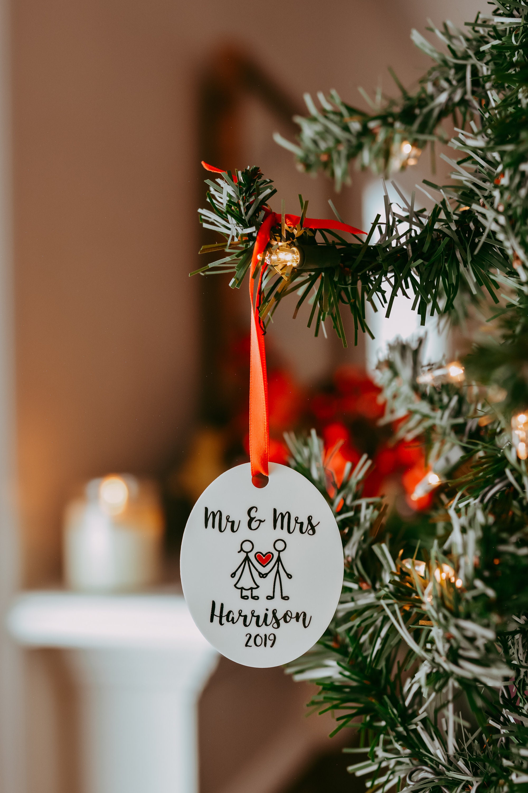 Our First Christmas as Mr and Mrs Ornament - Newlywed Gift - 2019 ...