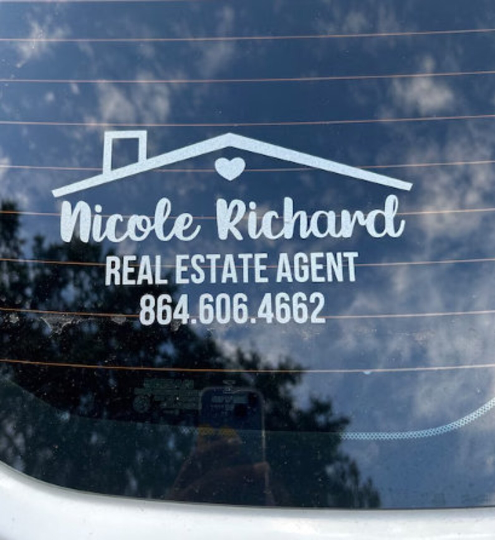Personalized Realtor Car Decal - Real Estate Marketing Vinyl Sticker - Etsy