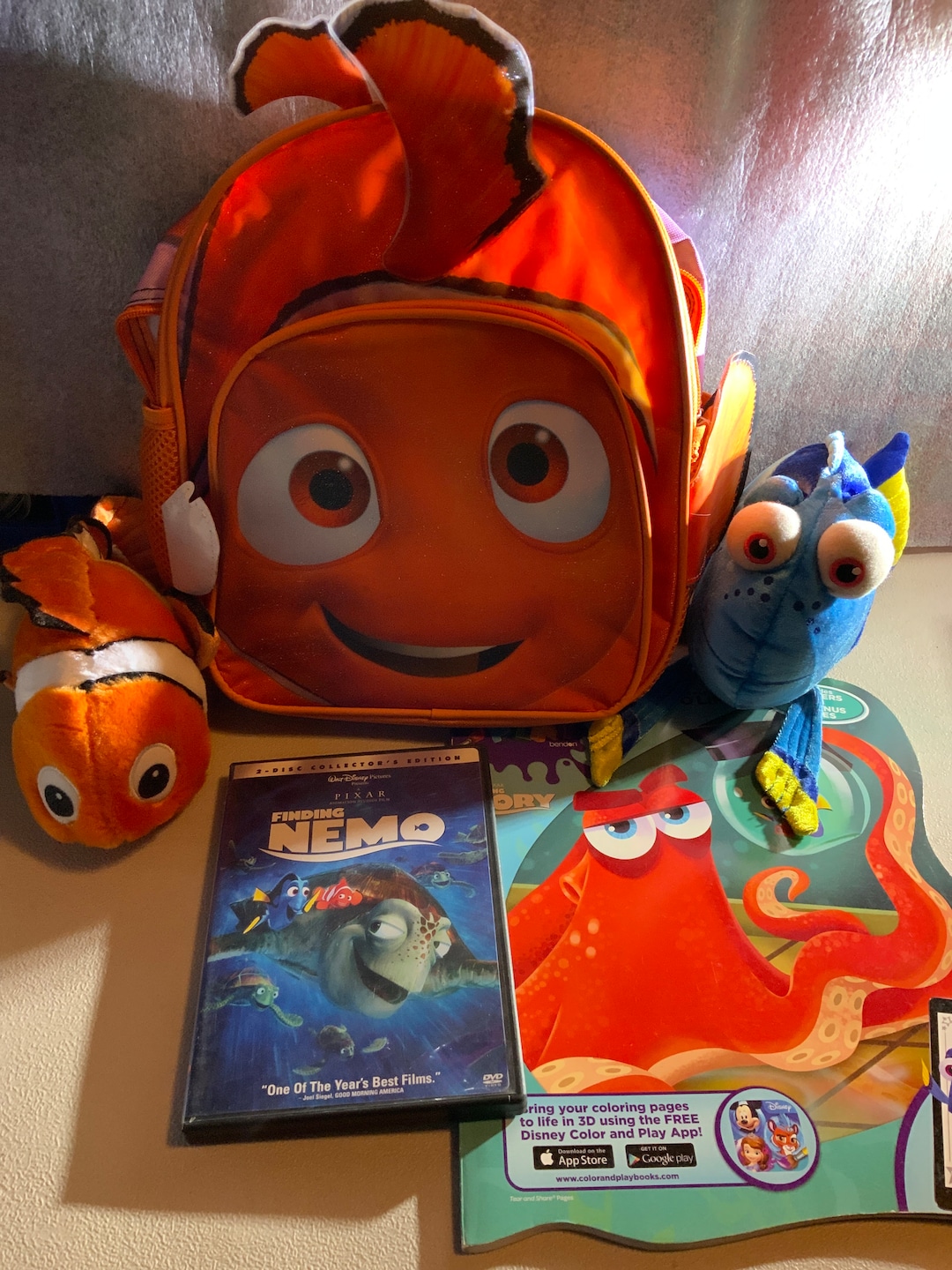 Disney Pixar Finding Nemo Lot Backpack Activity Book Plush - Etsy