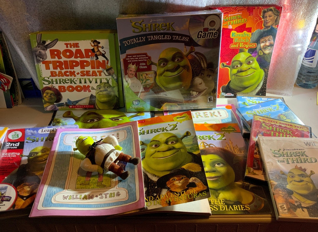 Shrek LOT ~ William Steig ~ Books ~ Activity Books ~ Games ~ Plush ...