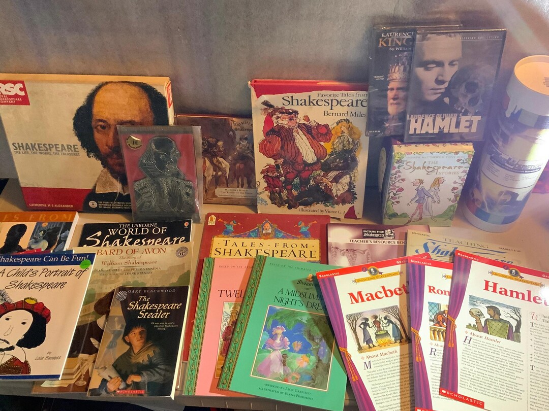 Shakespeare Classroom History Teaching Homeschool LOT - Books, Game ...