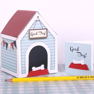 Puppy Party Favor Printable Gift Box Template, Dog House Gift Box, Dog ...